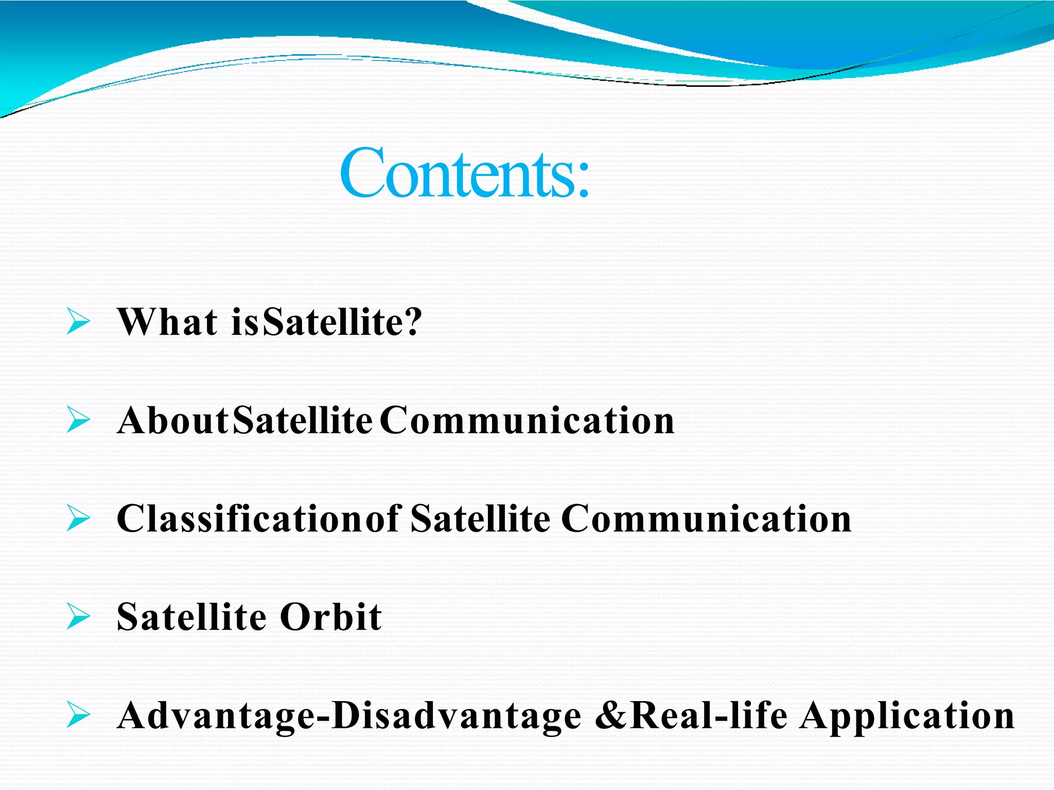 Sattelite communication | PPTX