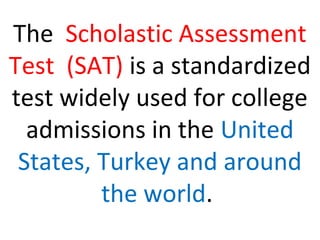 SAT Test Intro. | PPT