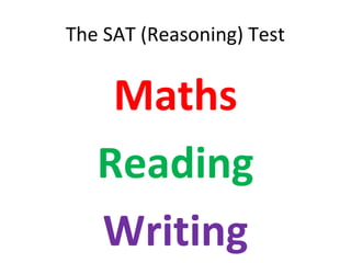 SAT Test Intro. | PPT