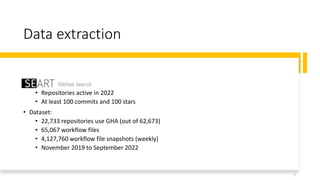 A preliminary study of GitHub Actions workflow changes .pptx | Web ...