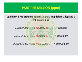 SATUAN DALAM FARMASI | PDF