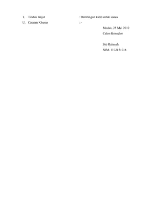 Satuan layanan bk karir | DOCX