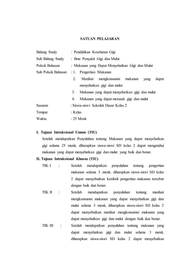 Satuan pelajaran netra edit siswa1 | PDF