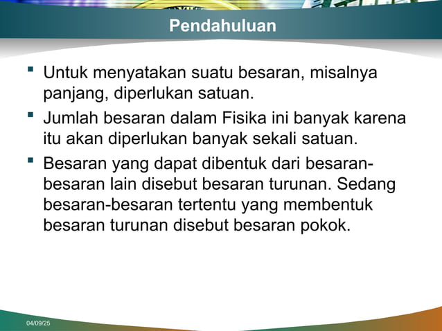 Satuan pengukuran dan standar pengukuran.ppt