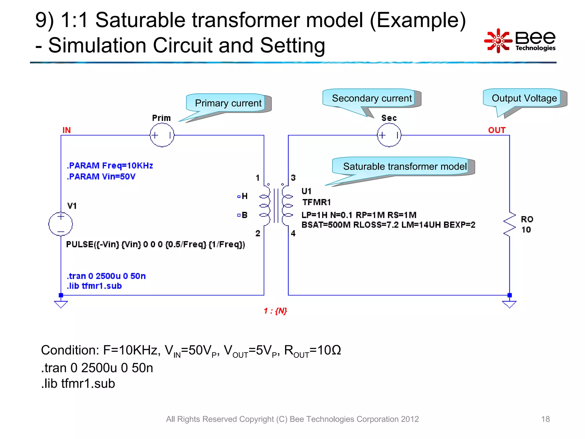 Simple Model Of Transformer Using Ltspice Ppt