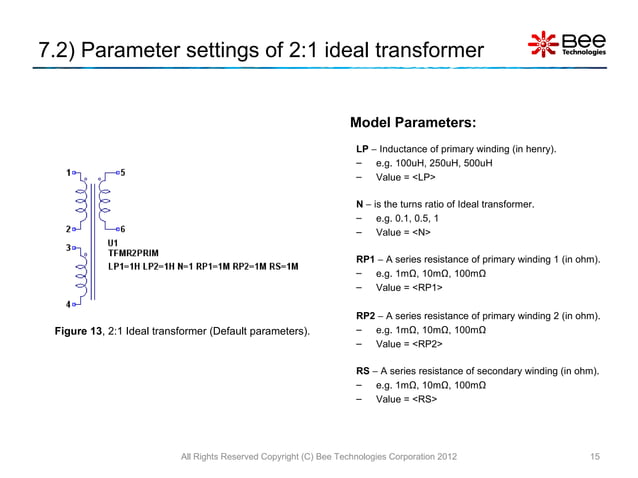 Simple Model of Transformer using LTspice | PPT