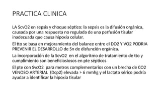 Saturación venosa central.pptx paciente critico | PPTX