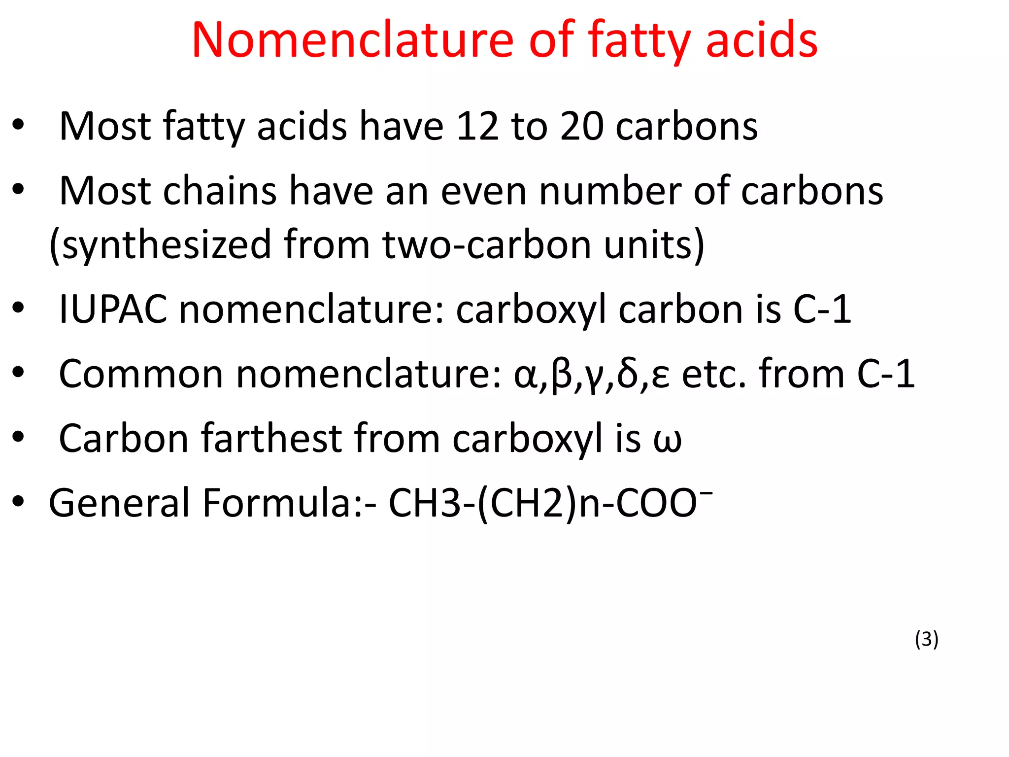 Saturated and unsaturated fatty acids | PPTX