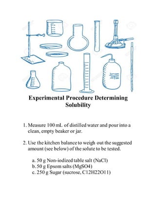 Saturated solutions | DOCX