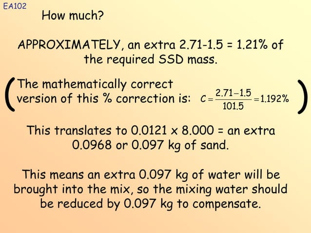 Saturated Surface Dry COndition.ppt | Chemistry | Science