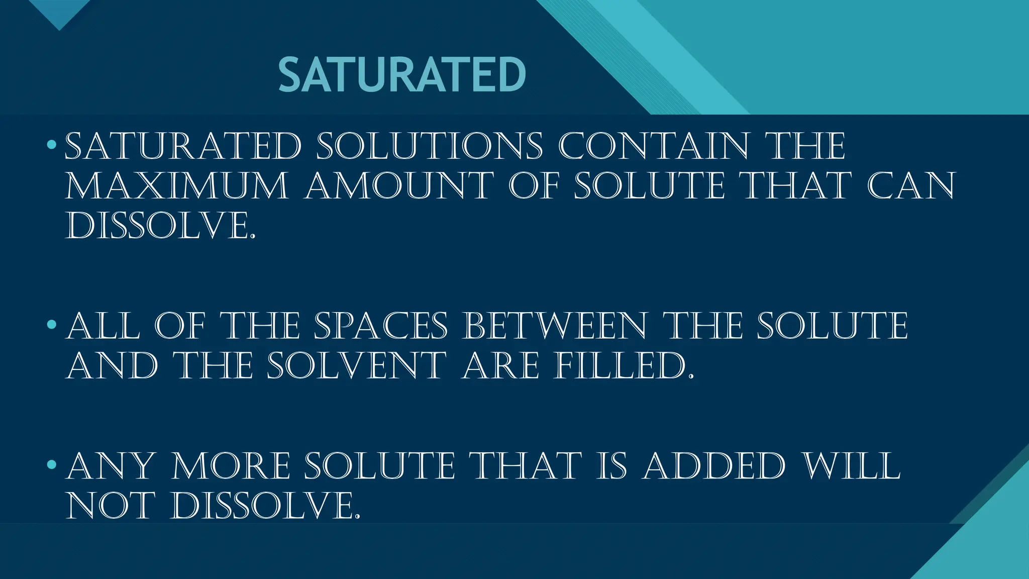 SATURATED vs. UNSATURATED Solutions PowerPoint.pptx