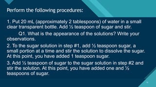 SATURATED vs. UNSATURATED Solutions PowerPoint.pptx
