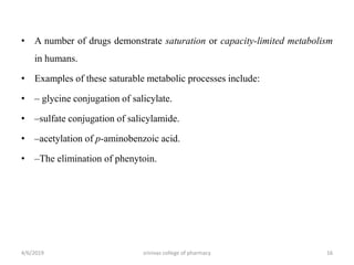 Saturation kinetics | PPTX