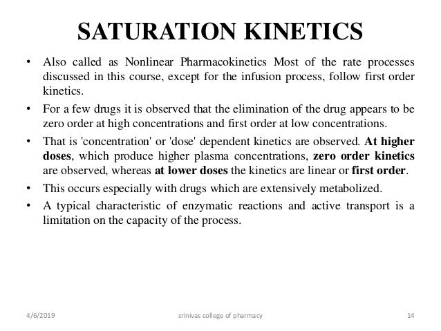 Saturation kinetics