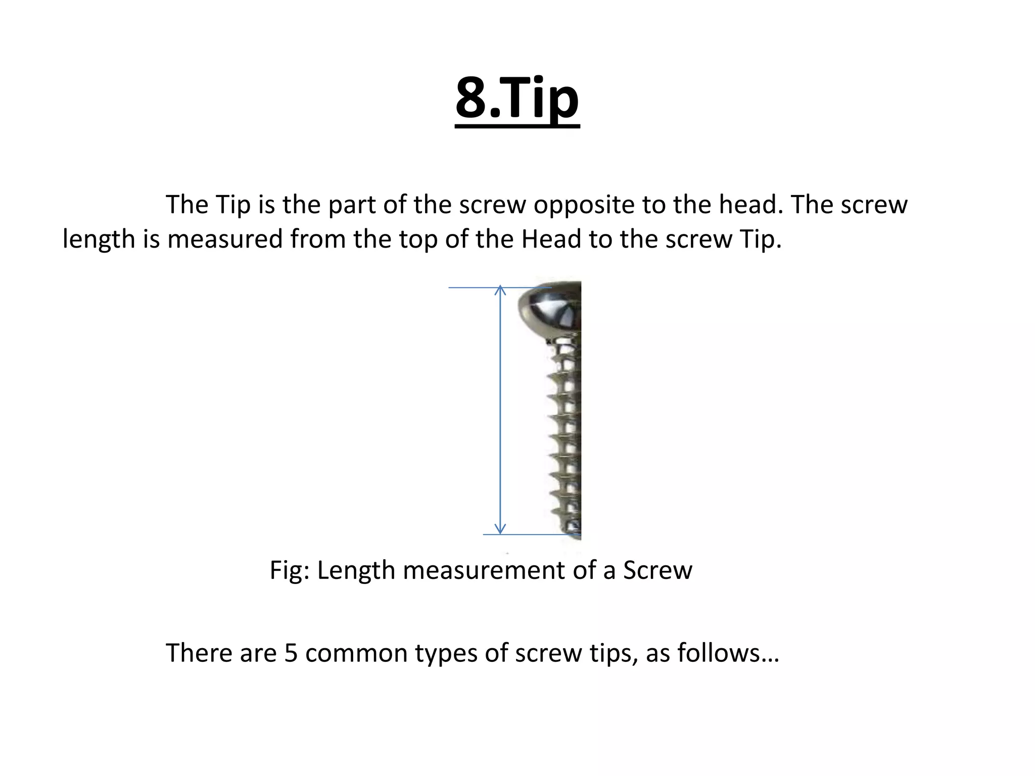Anatomy of a bone screw, cortical screw vs cancellous screw, wood screw ...