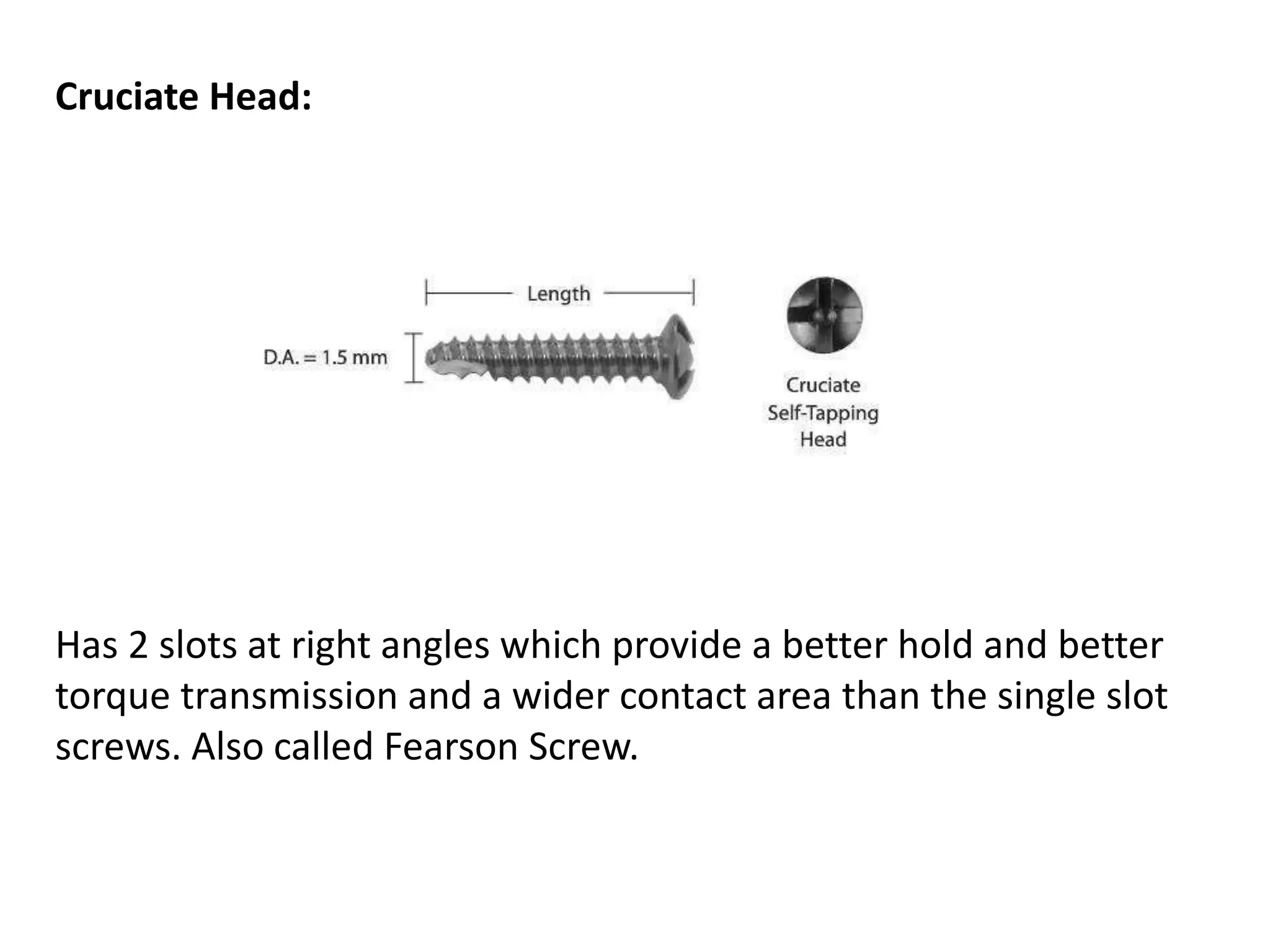 Anatomy of a bone screw, cortical screw vs cancellous screw, wood screw ...
