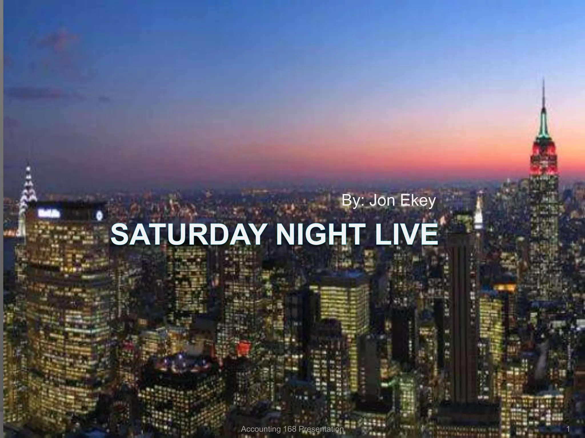 Saturday night live | PPTX