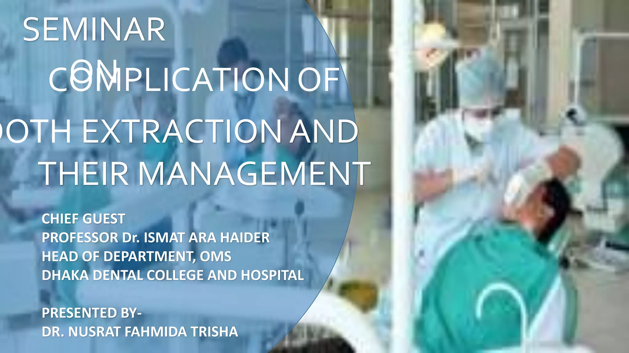 Complication of Tooth extraction and management | PPTX