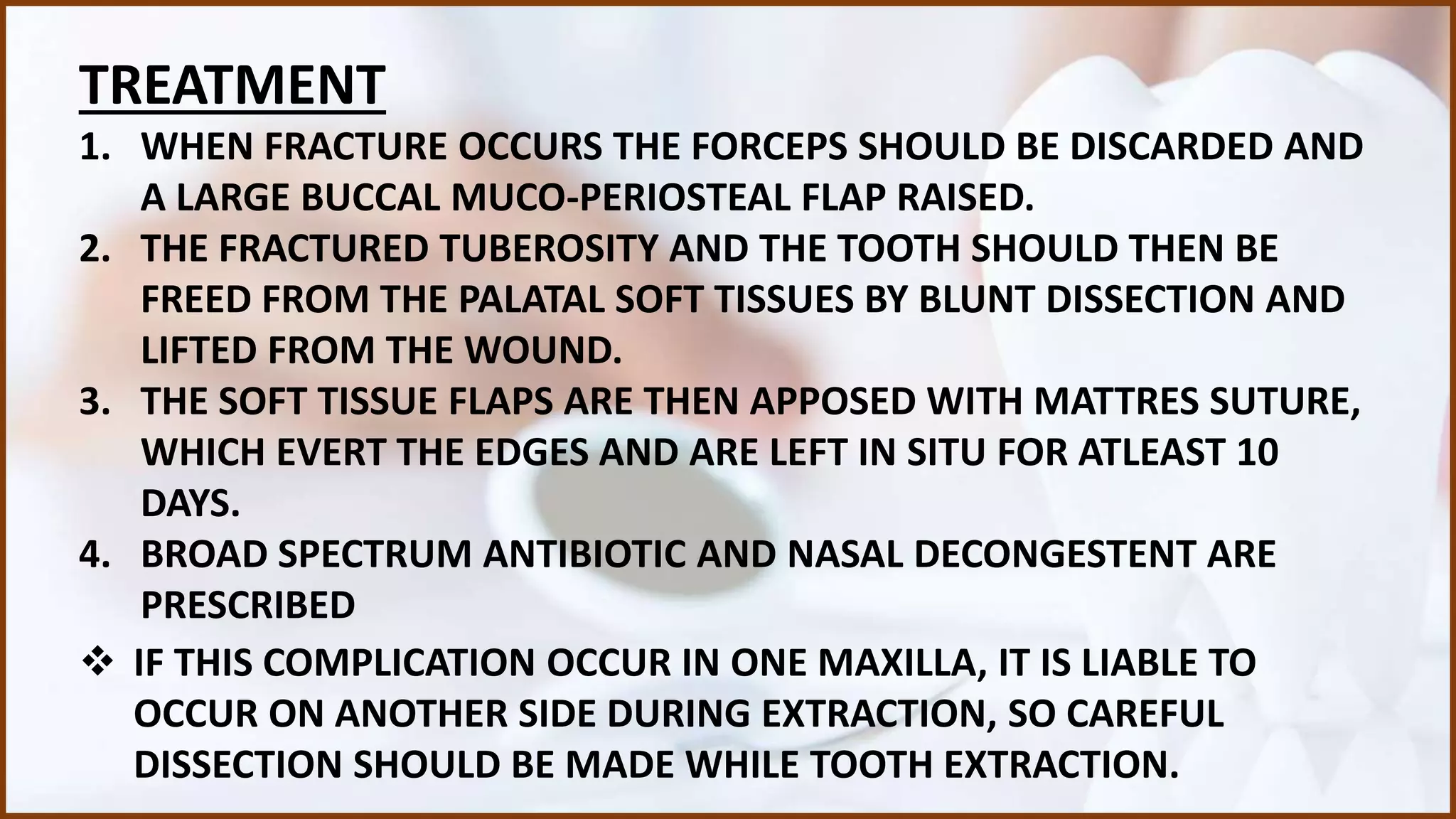 Complication of Tooth extraction and management | PPTX