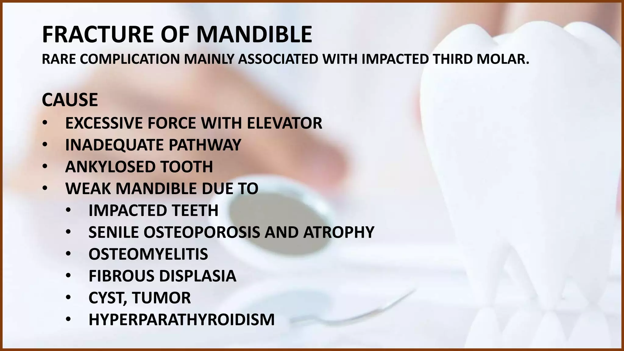 Complication of Tooth extraction and management | PPTX