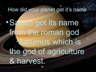 Saturn | PPT