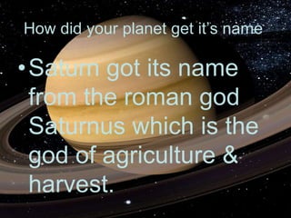 Saturn | PPT