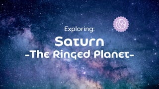 Saturn-The Ringed Planet of the Solar System-.pdf