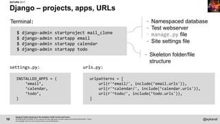 Django & Twitter Bootstrap in the workplace: build 'em fast and furious | PPT