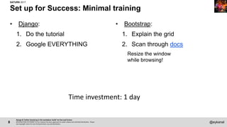 Django & Twitter Bootstrap in the workplace: build 'em fast and furious ...