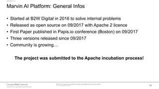 Marvin AI: An Open Source Platform to Deploy and Manage Machine ...