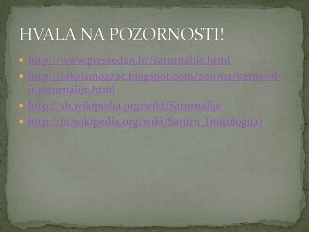 Saturnalia | PPTX