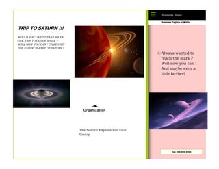 Planet Saturn Brochure