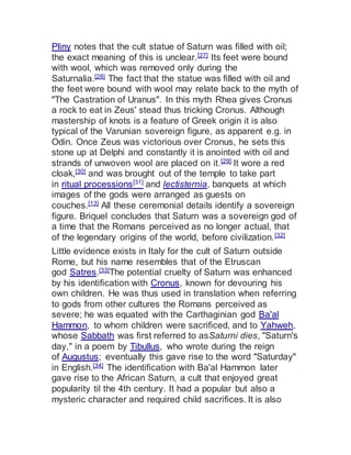 Saturn ( mythology ) . | PDF