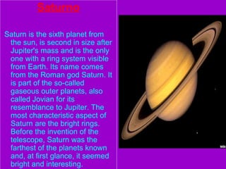 Saturno | PPT