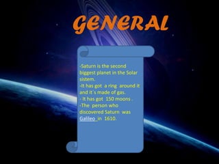 Saturn power point | PPT