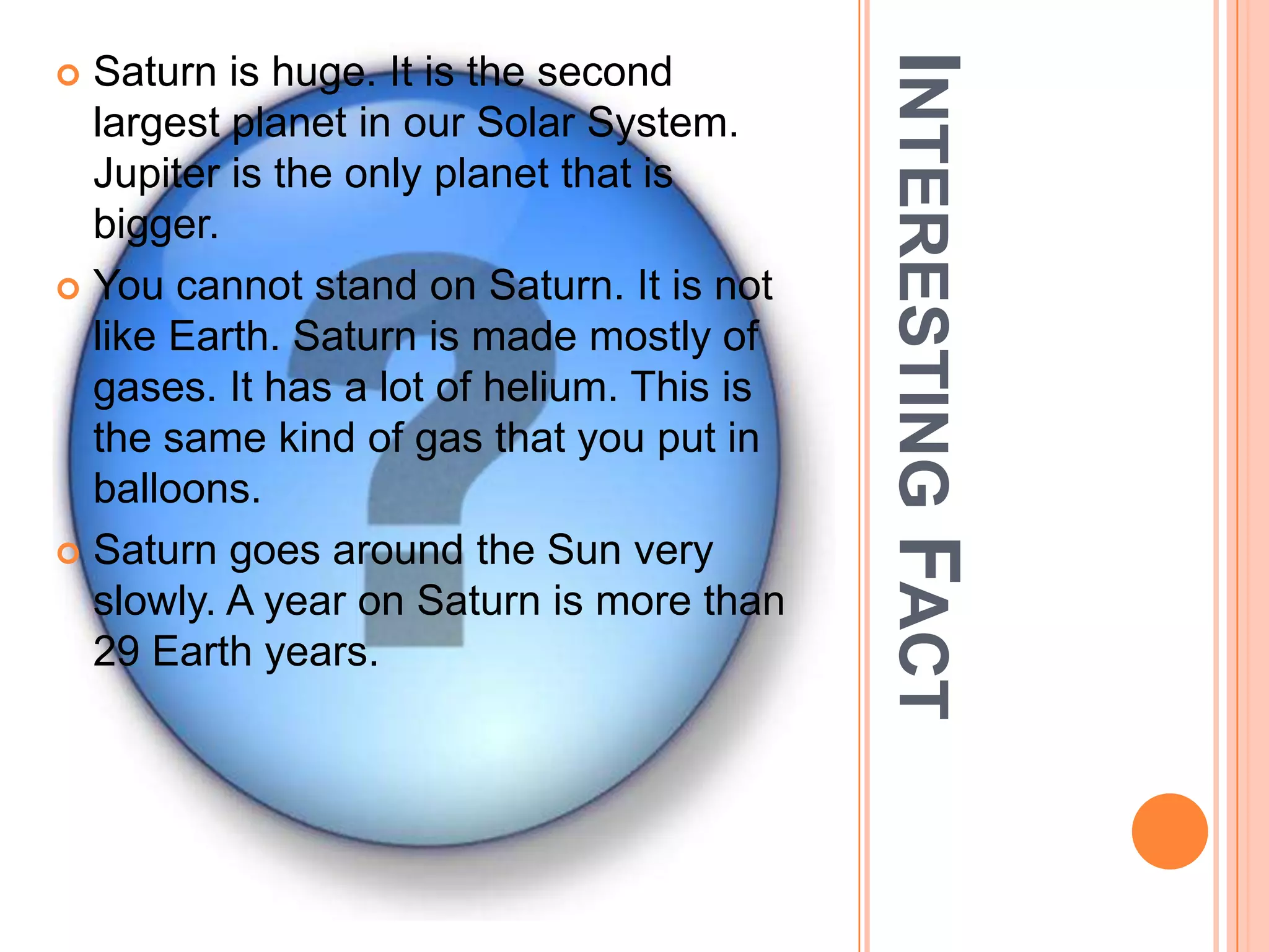 Saturn powerpoint project final publish | PPTX