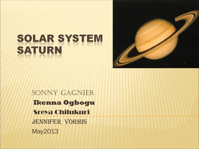 Saturn presentation | PPT