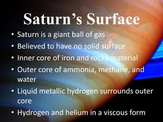 Saturn report | PPTX