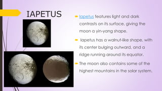 Saturn’s Moons | PPTX