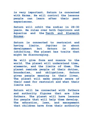 Saturn symbol meanings and symbolic details about saturn . | DOCX