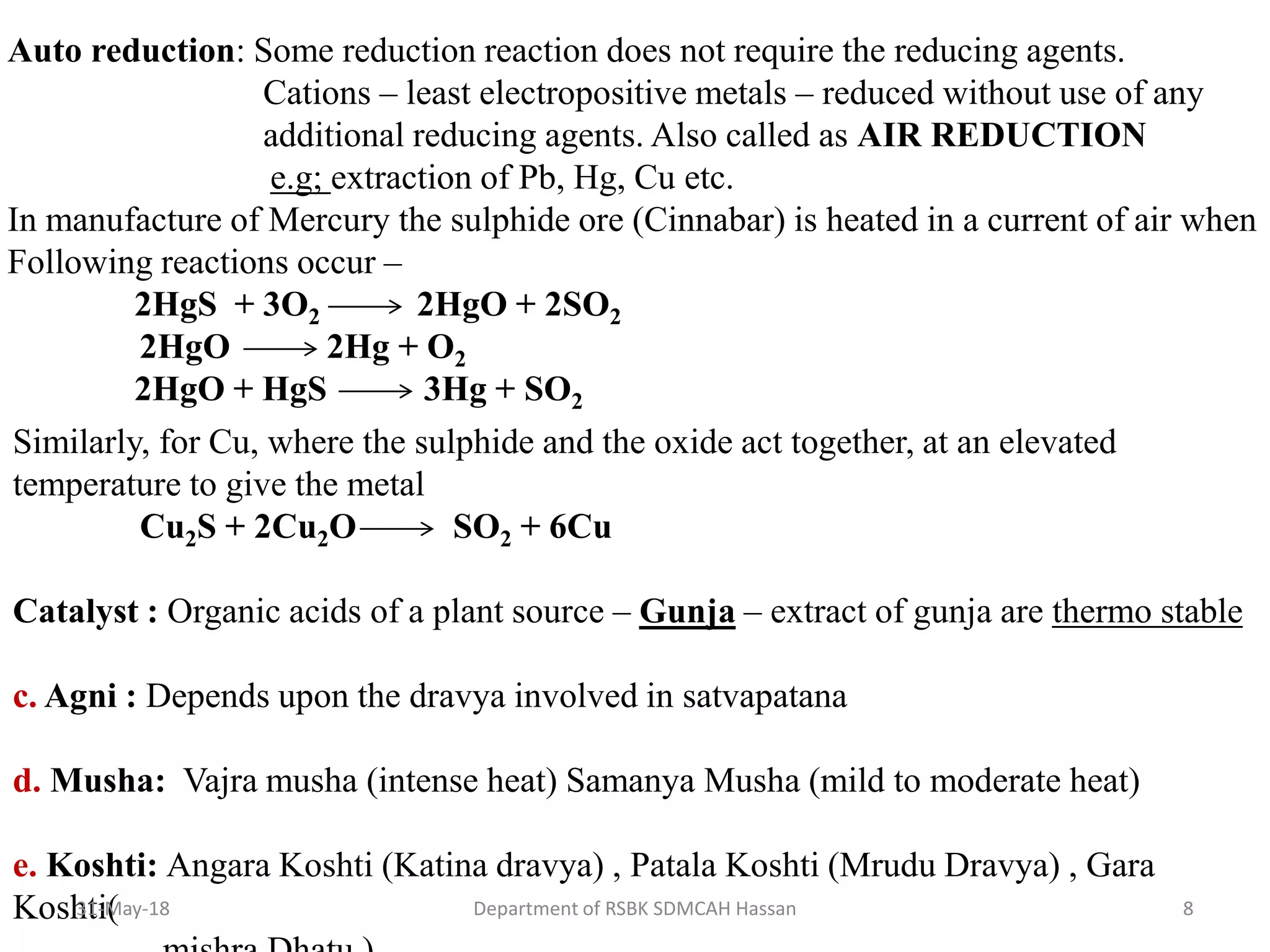 Chemistry of Satvapatana | PPTX