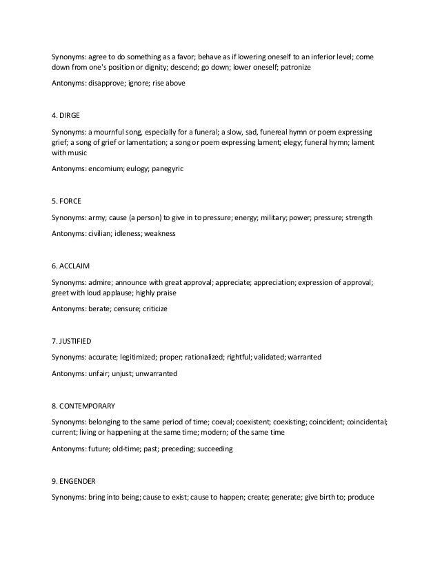 Sat Verbal Vocabulary | PDF