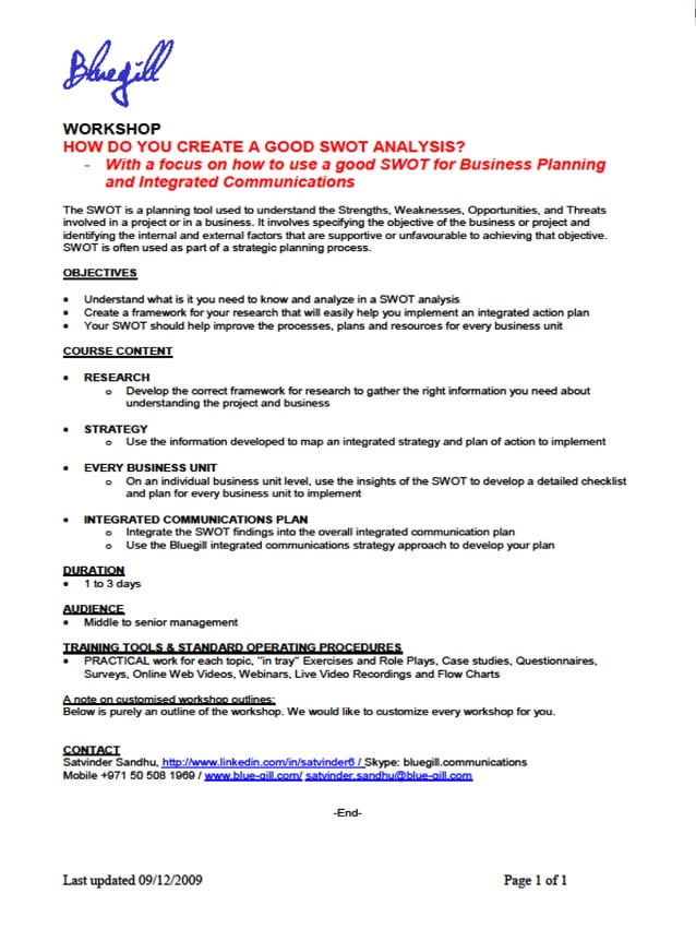 Satvinder Workshop Outlines | PDF