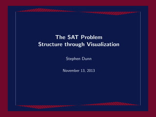 SAT Visualization | PPT