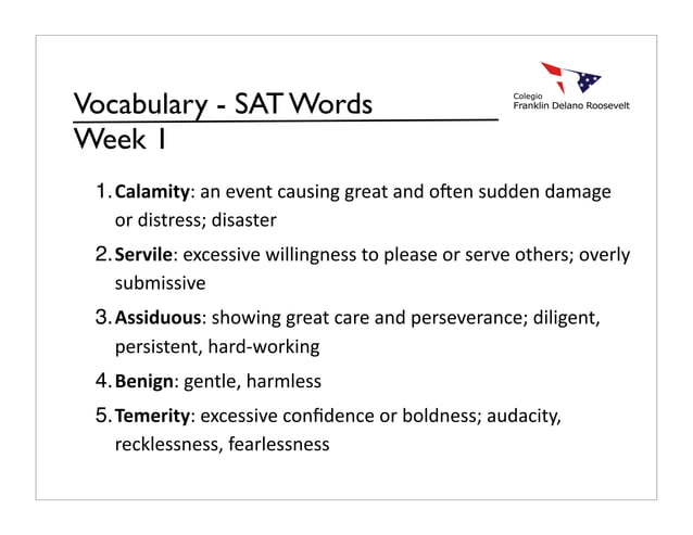 SAT Vocab | PPT