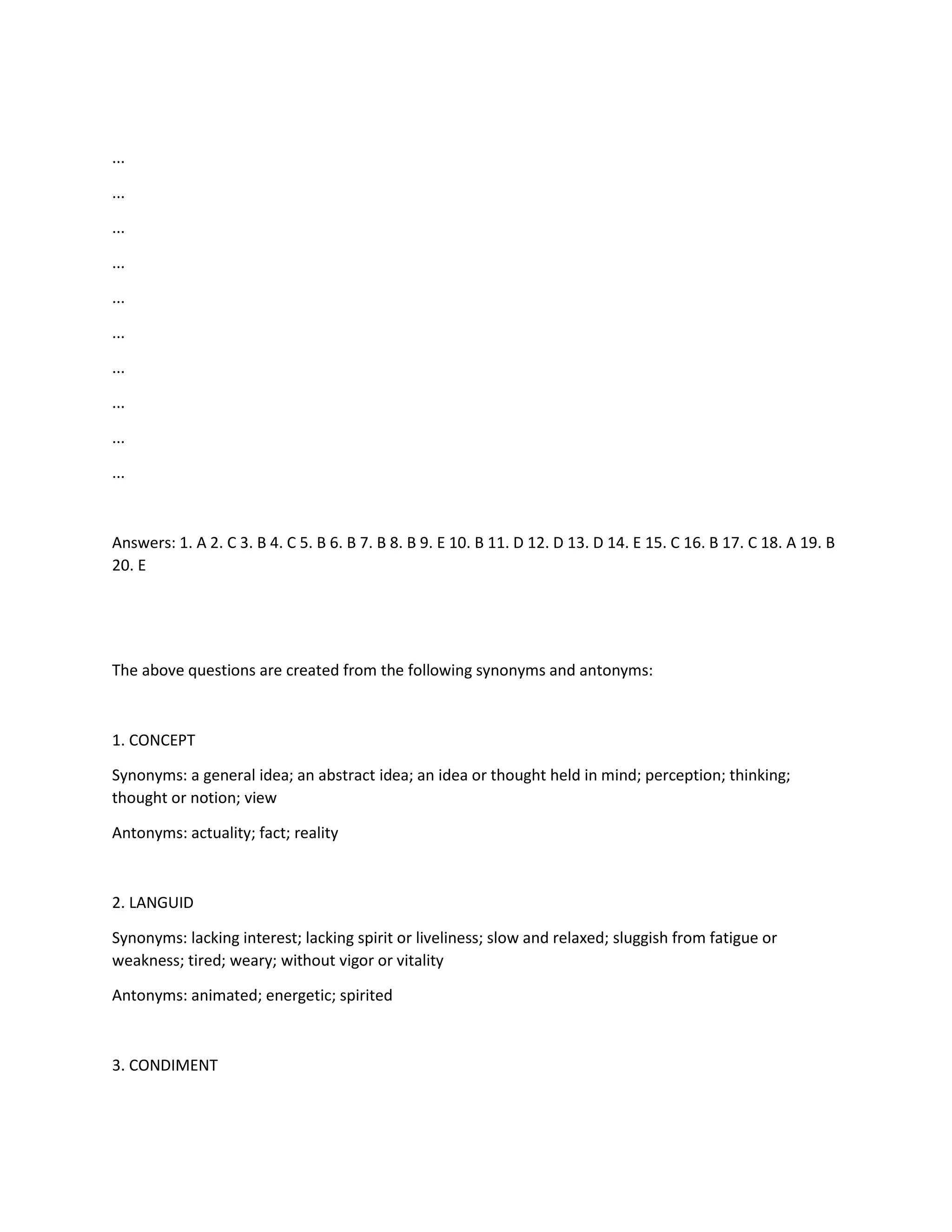 Sat Vocab Cards | PDF | Food & Drink