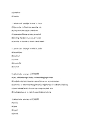 Sat Vocab Prep | PDF