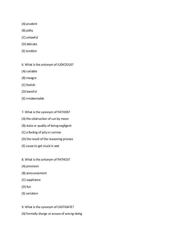 Sat Vocabulary And Definitions | PDF