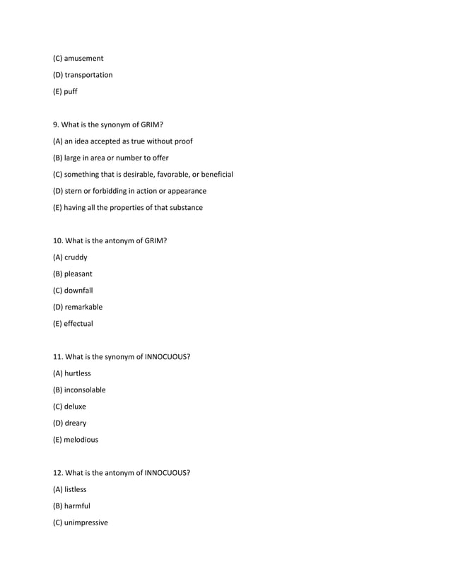 Sat Vocabulary Book | PDF