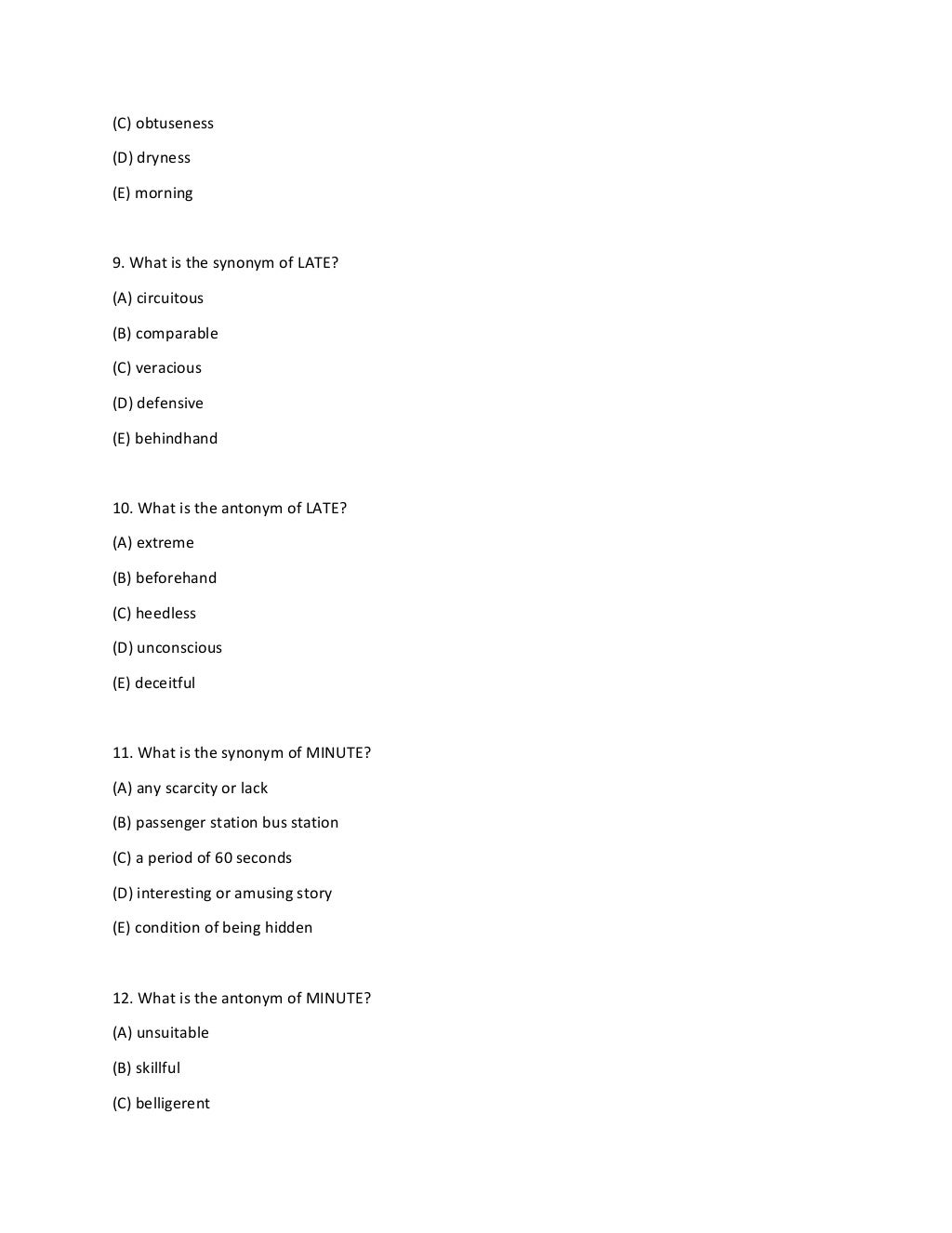 Sat Vocabulary Builder | PDF